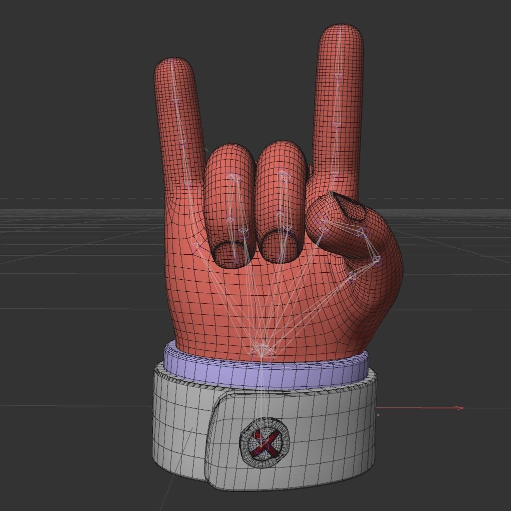 3D model 41 Hand Emoji Signs - Icons Collection VR AR low-poly 3d model ...