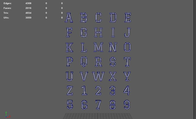alphabet Letter 3D model animated | CGTrader