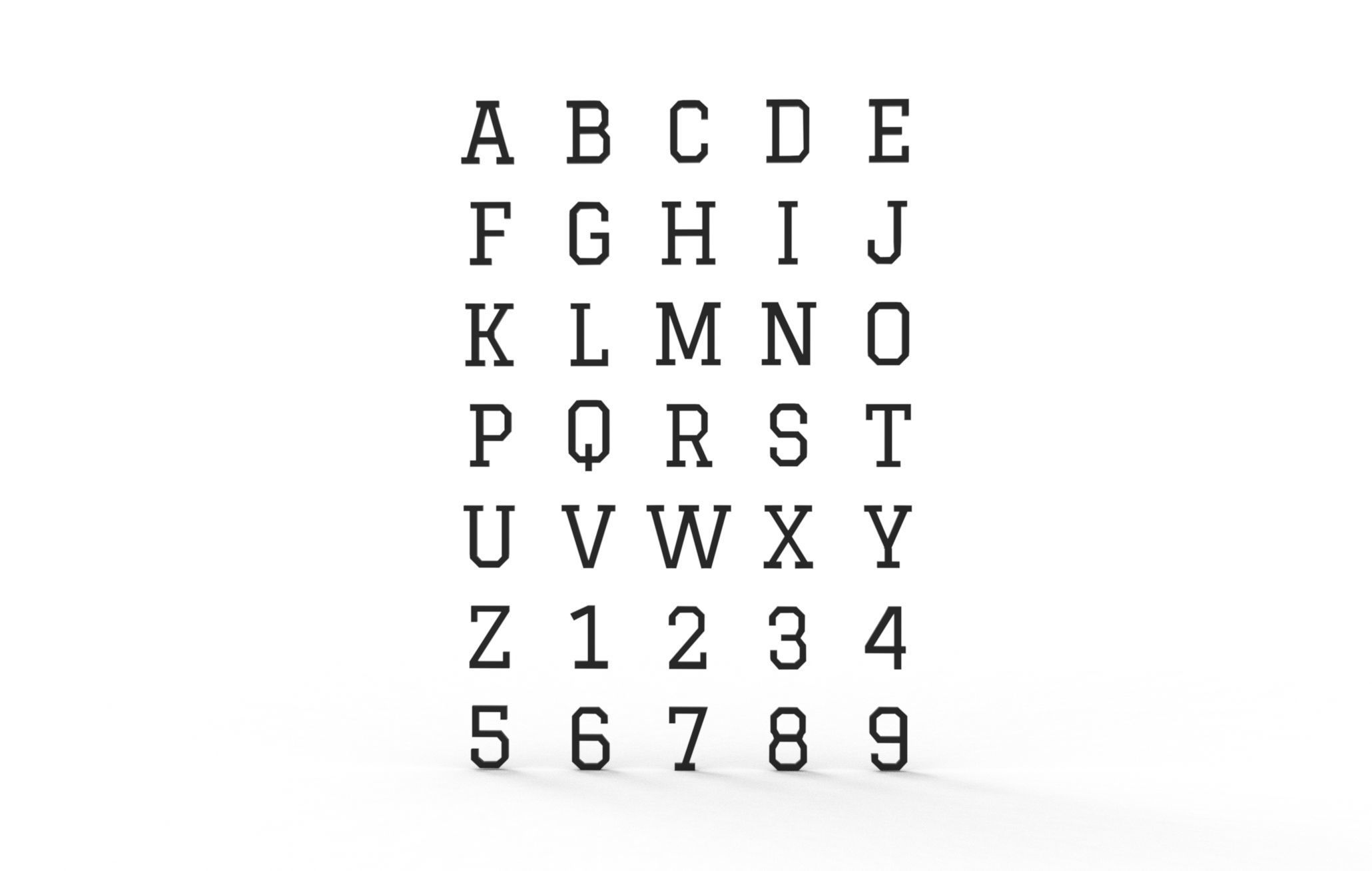 alphabet Letter 3D model animated | CGTrader