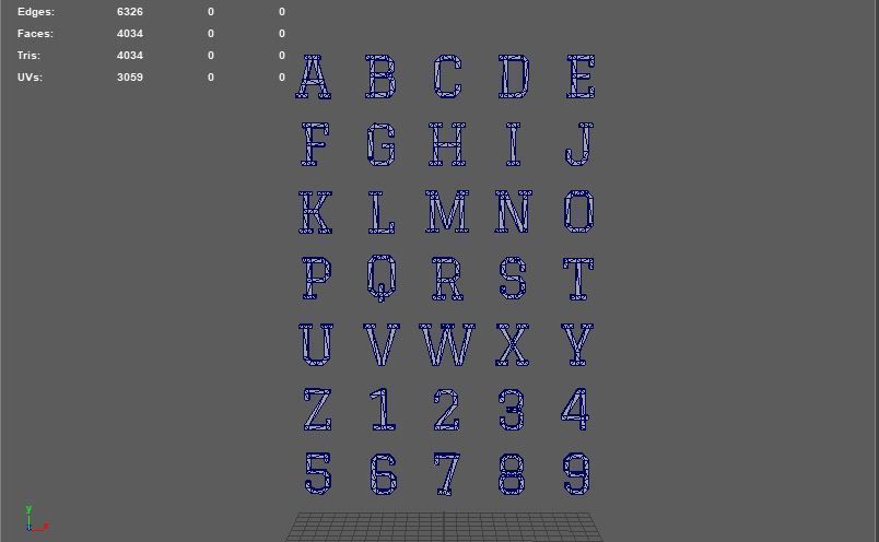 alphabet Letter 3D model animated | CGTrader