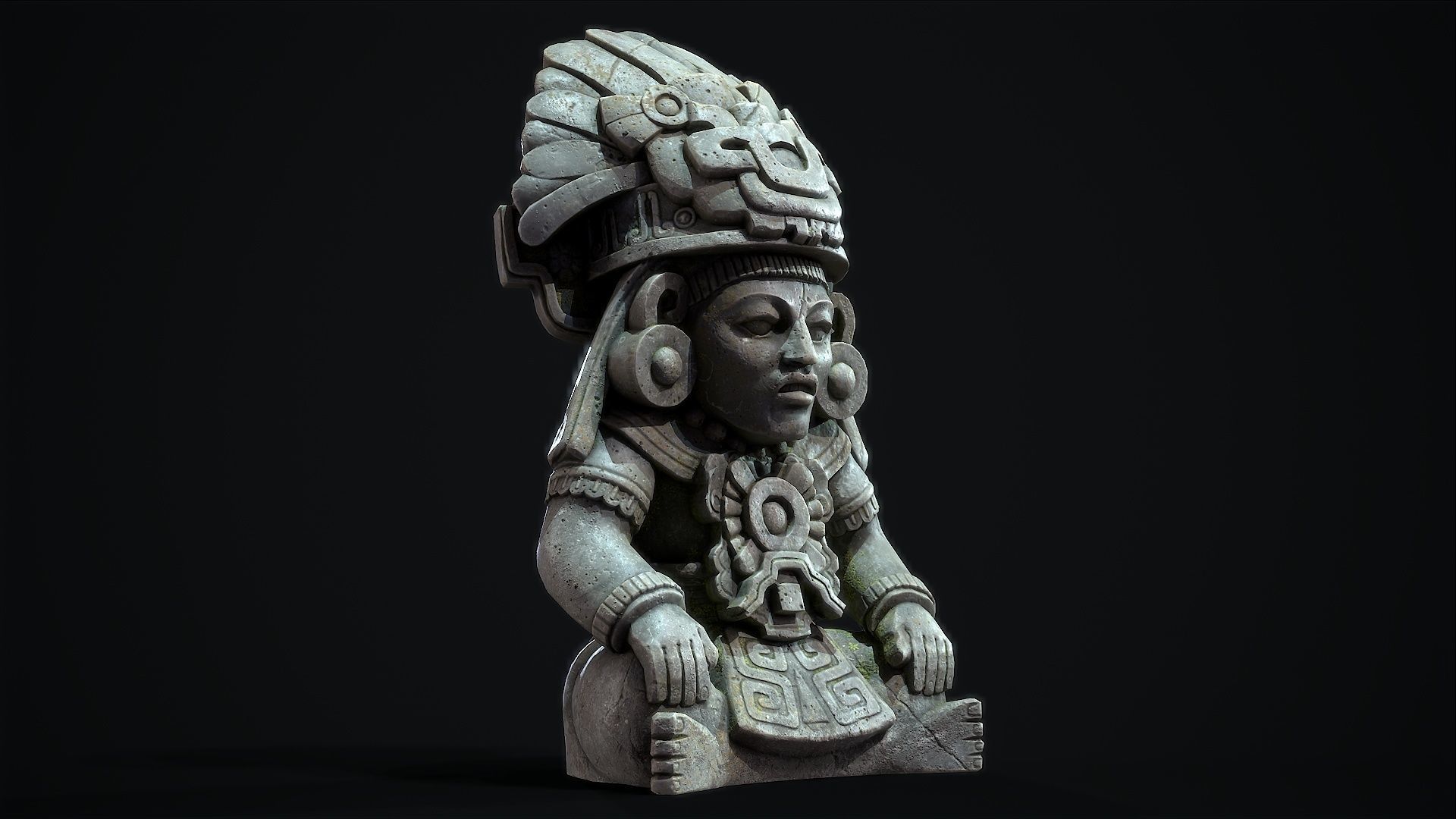 3D model Statue Aztec Cocojo God VR / AR / low-poly | CGTrader