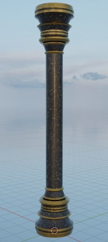 Fancy Column free VR / AR / low-poly 3D model | CGTrader