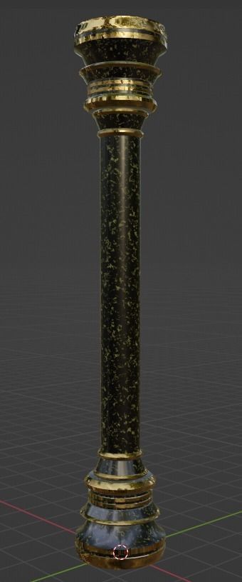 Fancy Column free VR / AR / low-poly 3D model | CGTrader