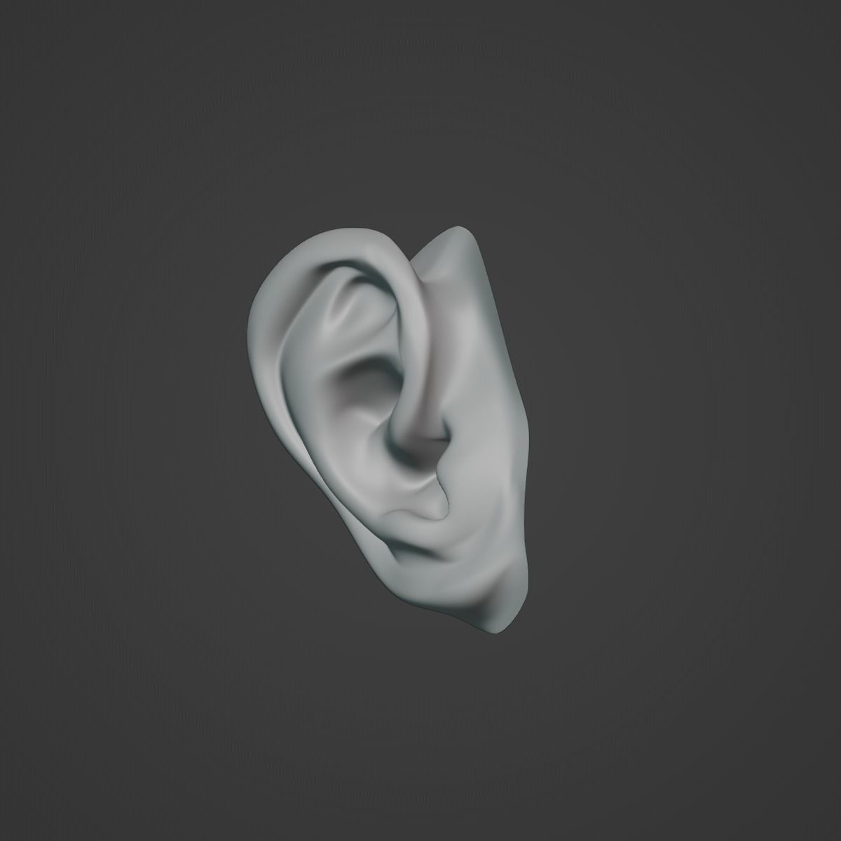 Stylized Ear Low Poly 3D model | CGTrader