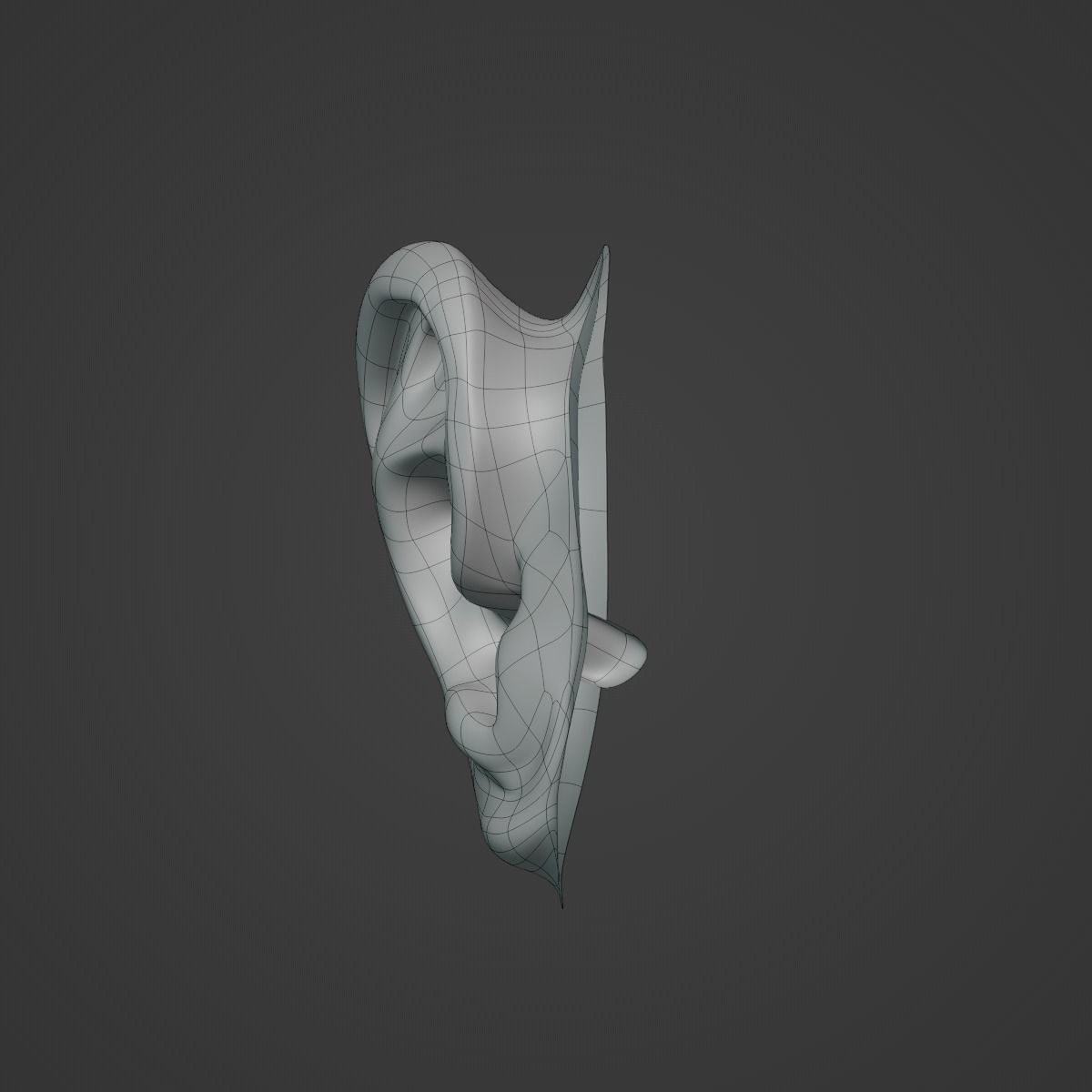 Stylized Ear Low Poly 3D model | CGTrader