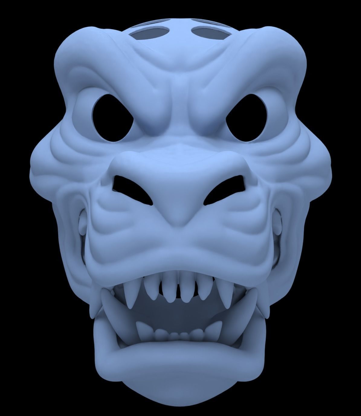 Toon Werewolf Cosplay Fursuit Head Base 3D model 3D printable | CGTrader