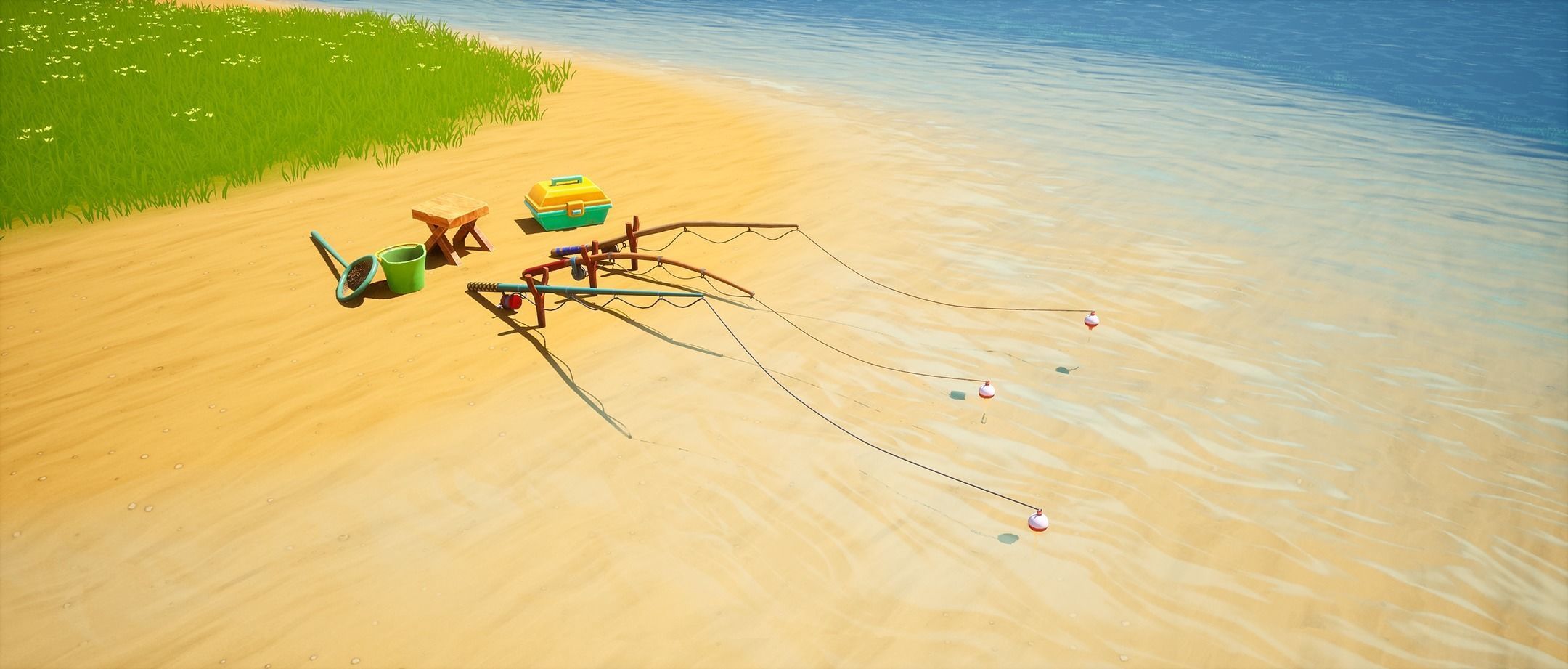 3D model Stylized Fishing Props Kit VR / AR / low-poly | CGTrader