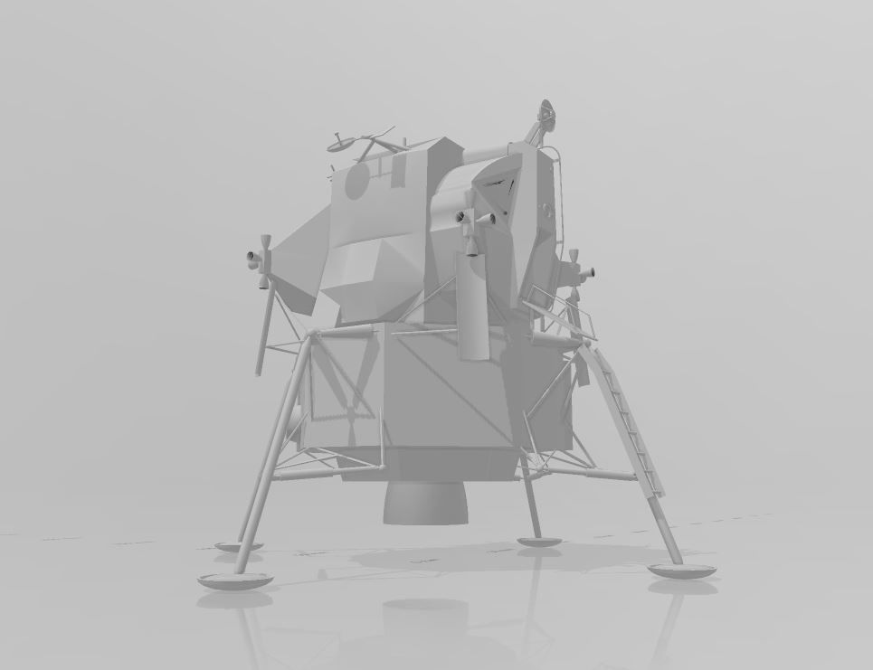 APOLLO LUNAR MODULE 3D PRINTED 3D model 3D printable | CGTrader