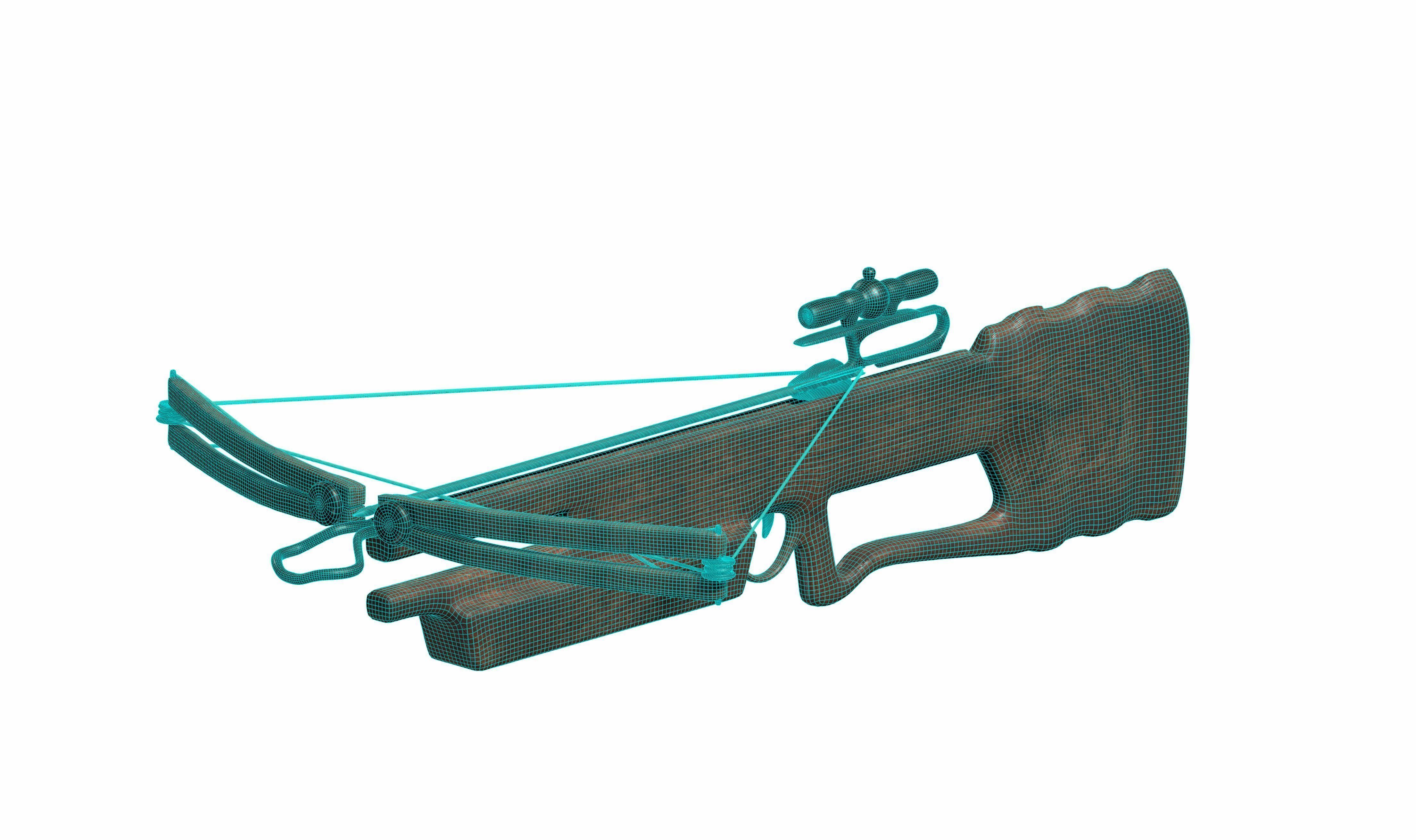 3D model Wooden Crossbow VR / AR / low-poly | CGTrader