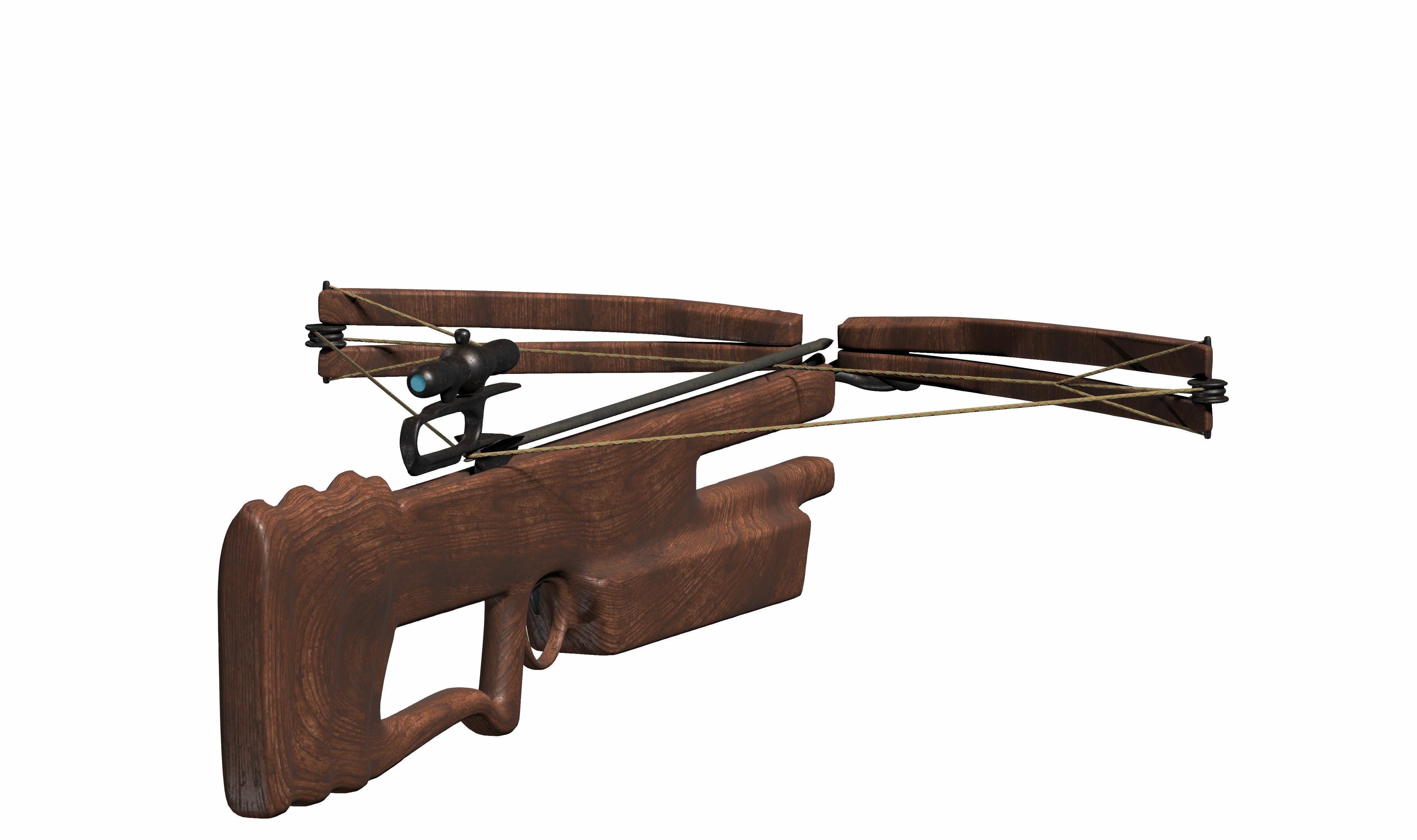 3D model Wooden Crossbow VR / AR / low-poly | CGTrader