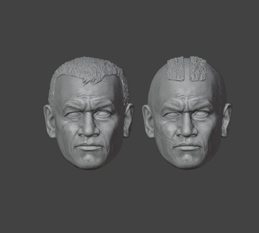 One-Twelfth Scale Clone Heads Boost and Sinker 3D Print Files 3D model ...