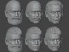 One-Twelfth Scale Extra Varriant Clone Head 3D Print Files 3D model 3D ...