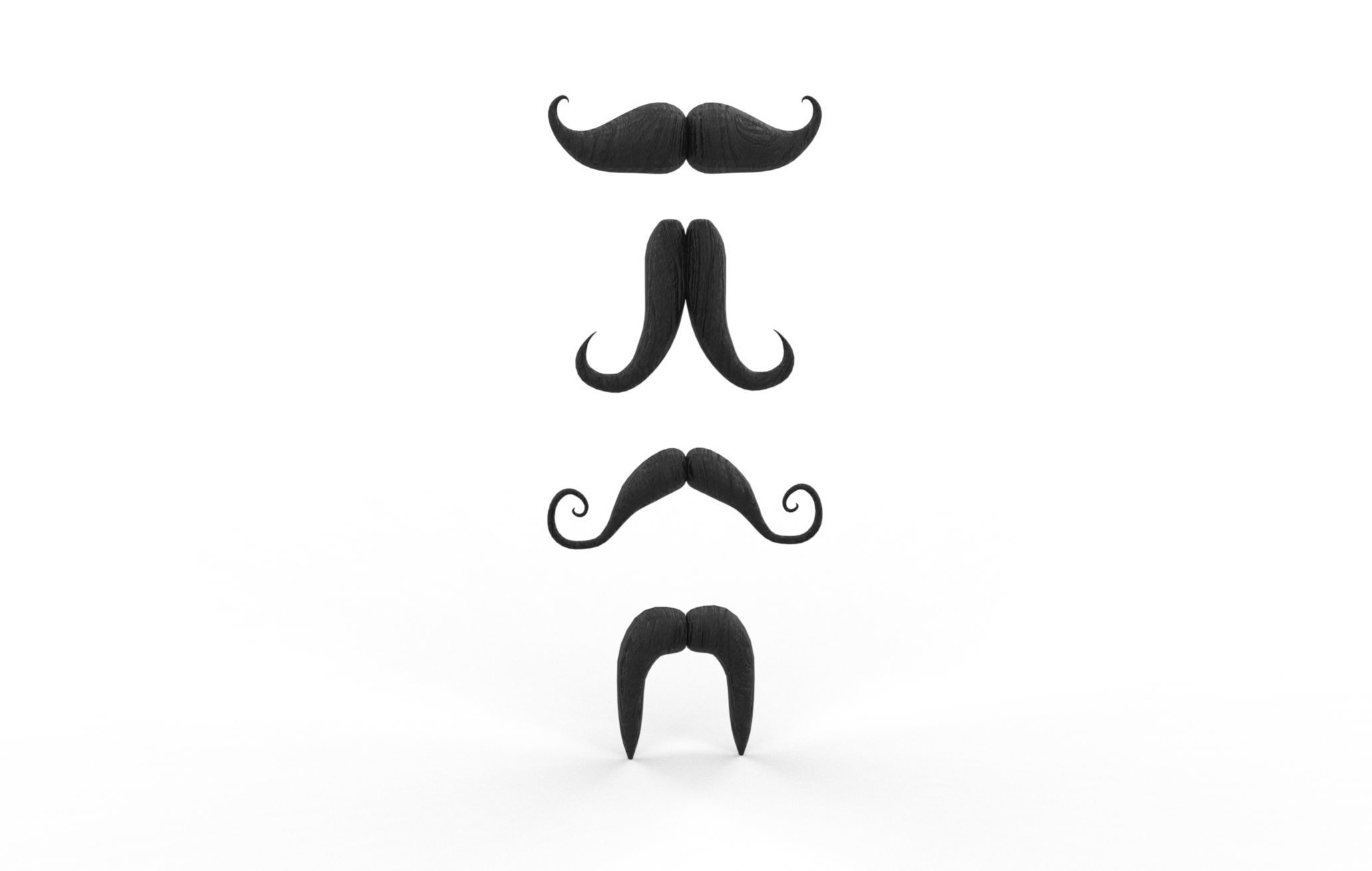 Moustache 3D model animated | CGTrader