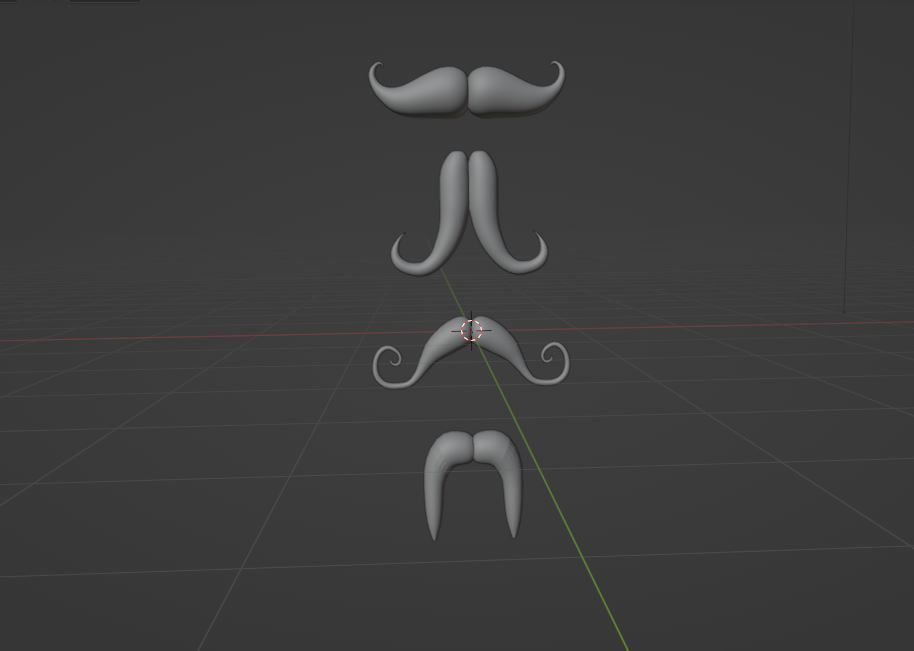 Moustache 3D model animated | CGTrader
