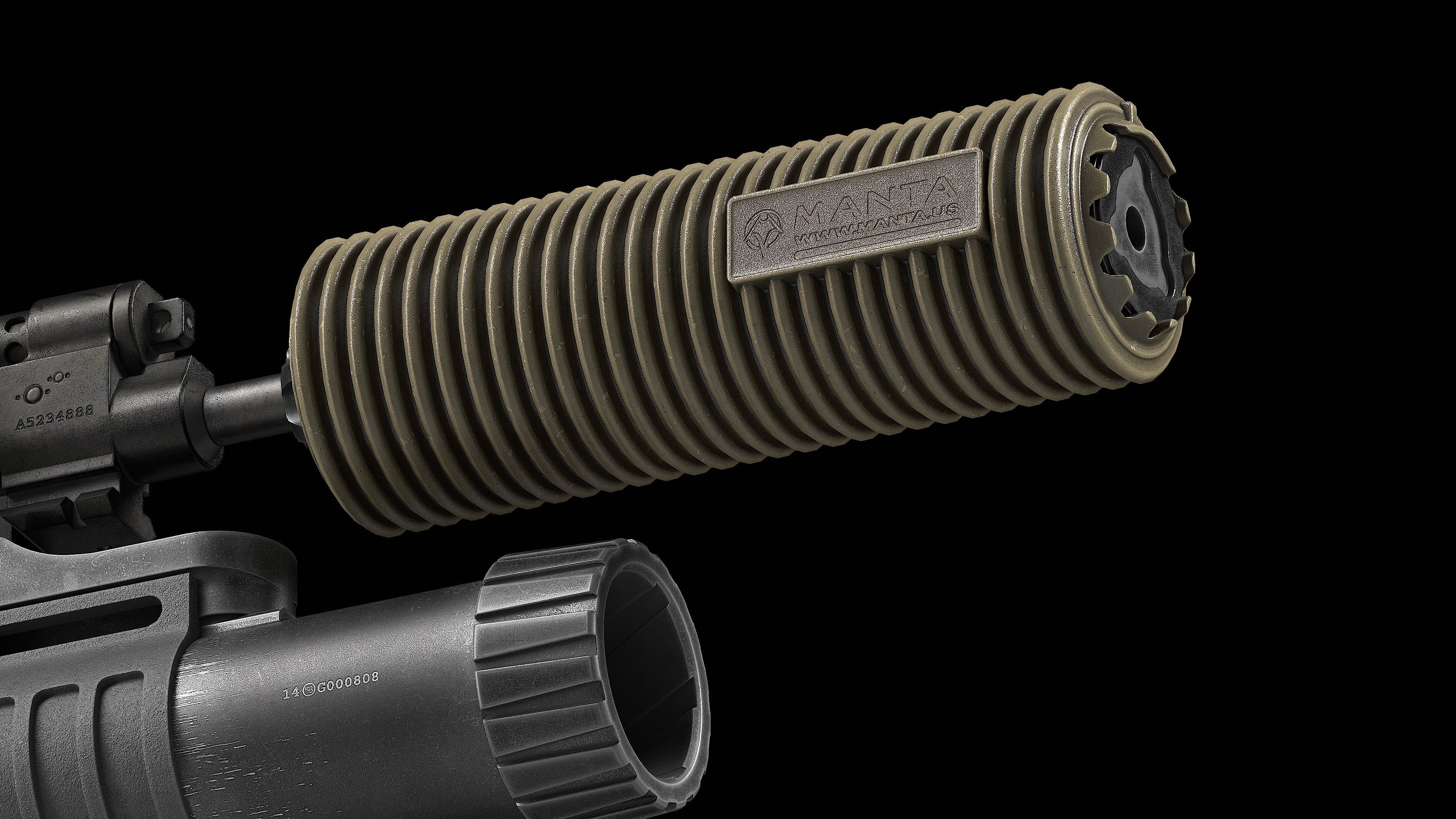 3D model Manta Suppressor Cover VR / AR / low-poly | CGTrader