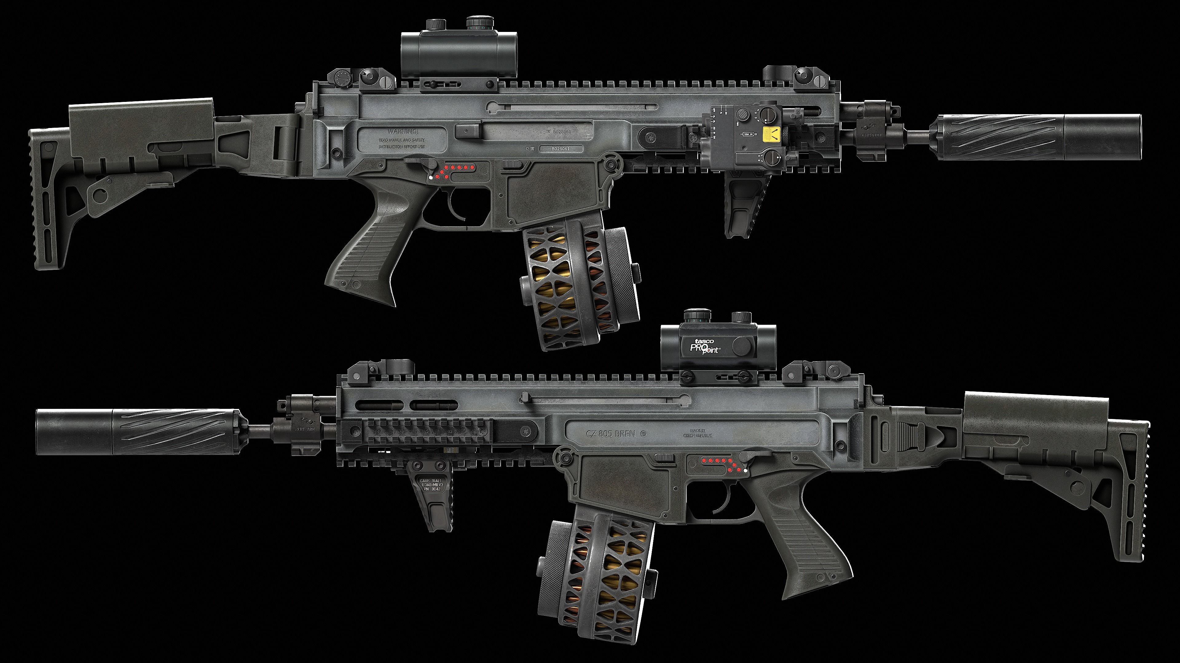 3D model Banish 223 Suppressor VR / AR / low-poly | CGTrader