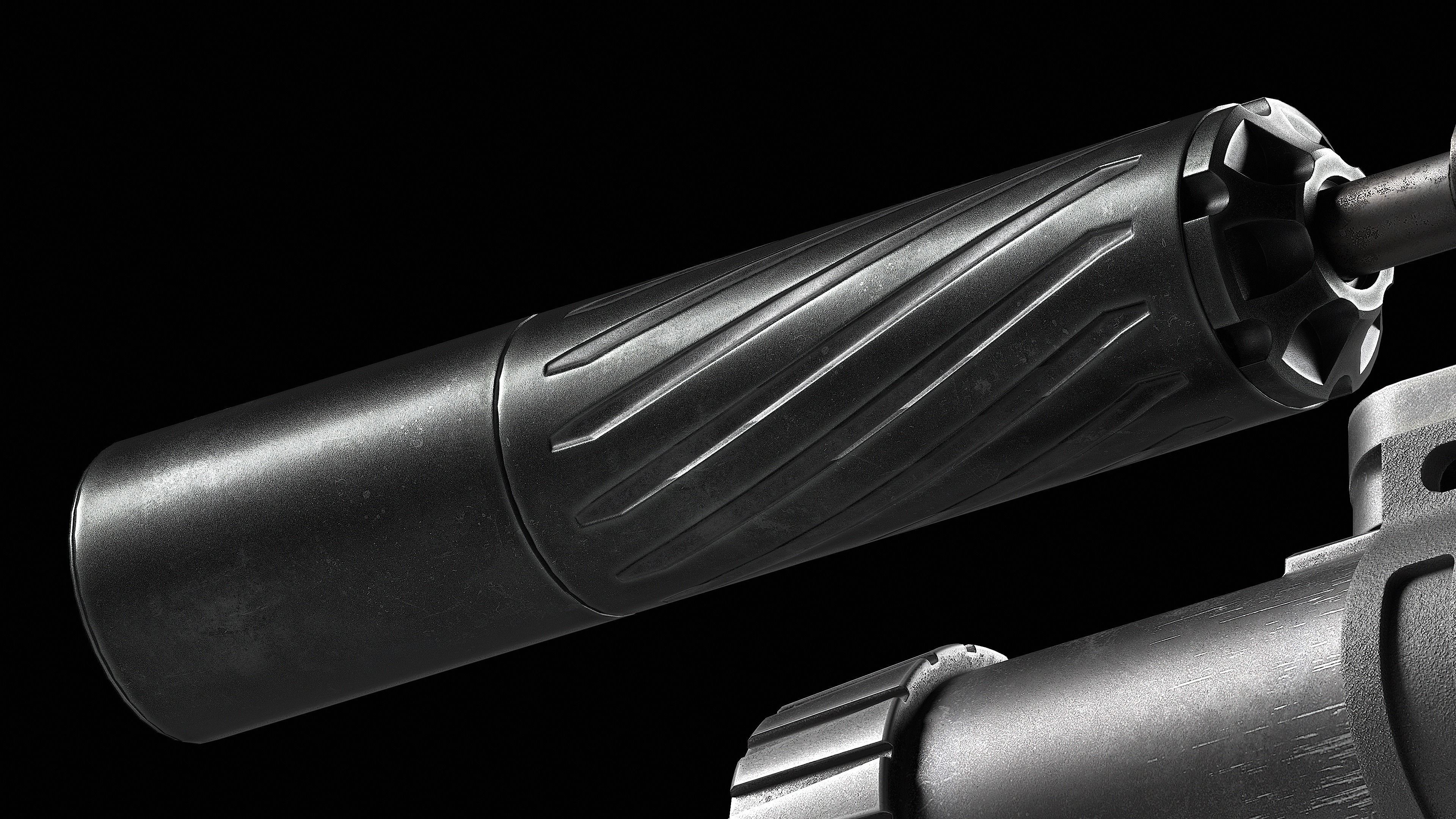 3D model Banish 223 Suppressor VR / AR / low-poly | CGTrader