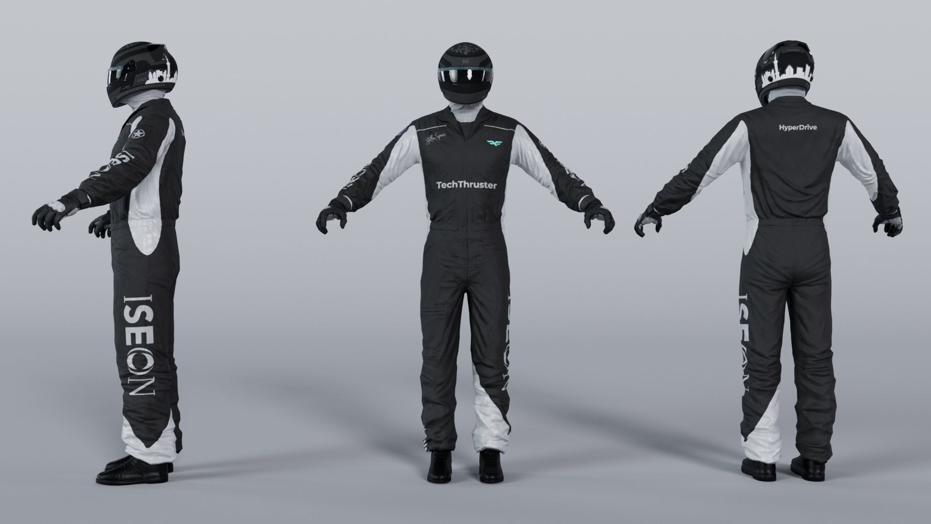 Racing Driver Realistic 3D model | CGTrader