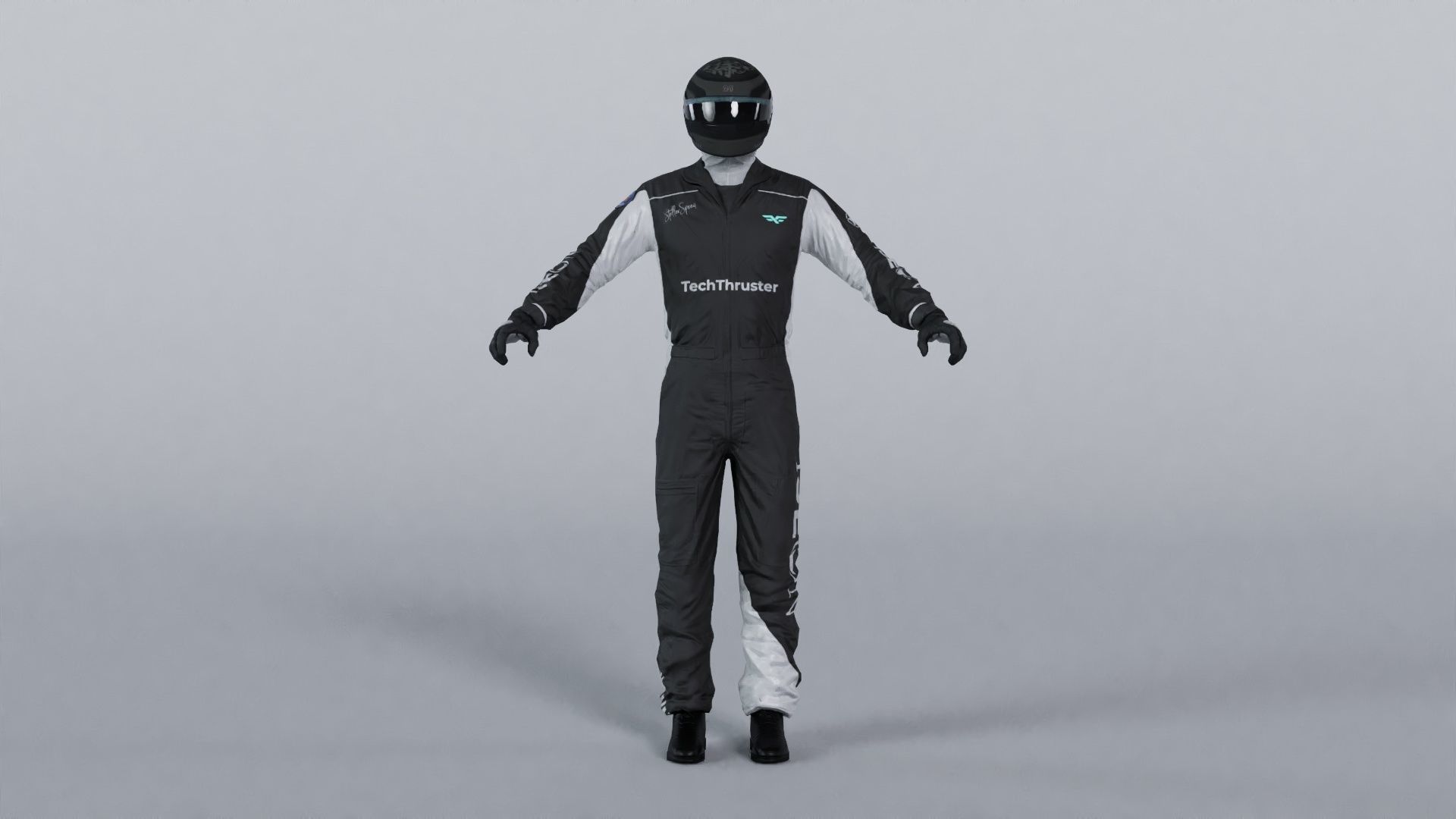 Racing Driver Realistic 3D model | CGTrader