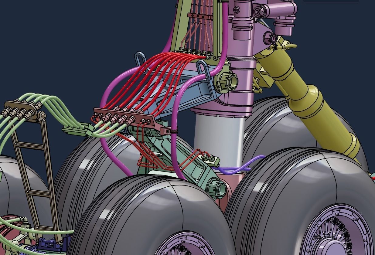 Boeing 777-300ER Landing Gear 3D model 3D printable | CGTrader