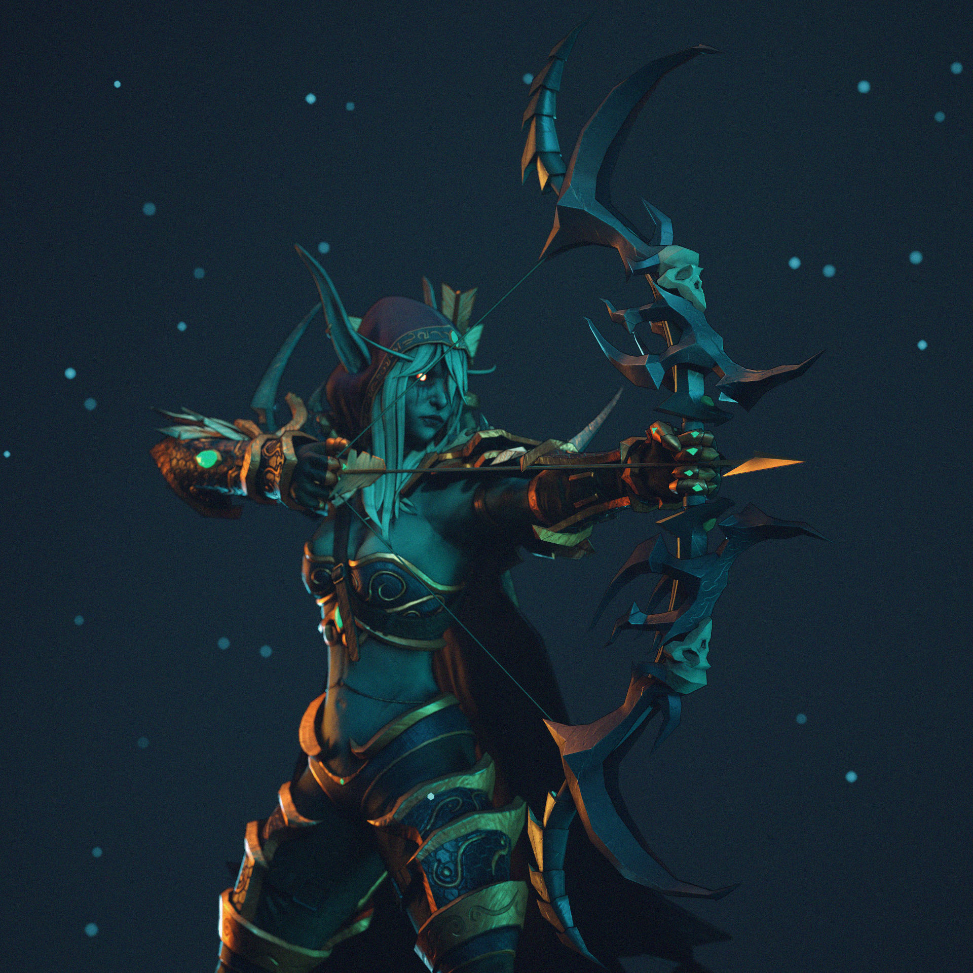 Sylvanas Windrunner Fanart free VR / AR / low-poly 3D model | CGTrader