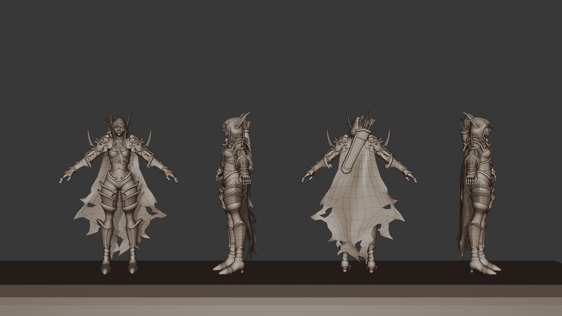 Sylvanas Windrunner Fanart free VR / AR / low-poly 3D model | CGTrader