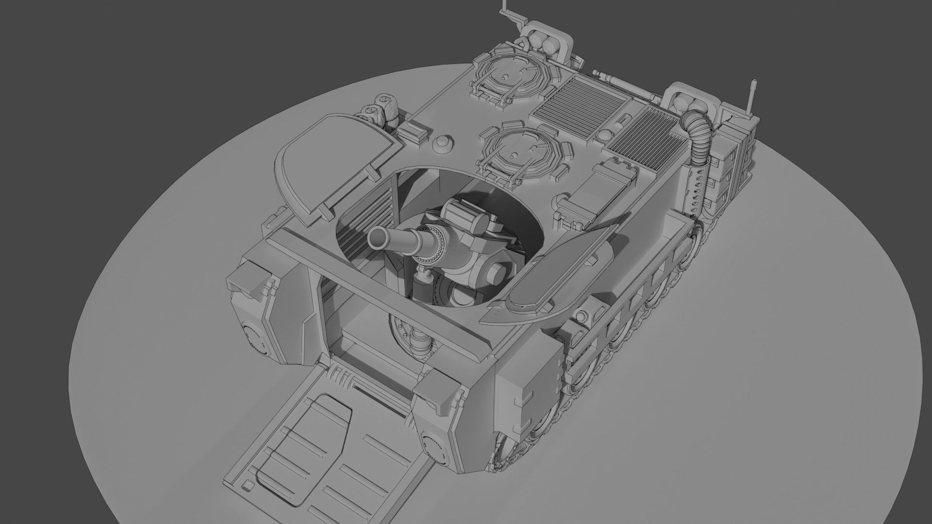 IDF Cardom Mortar 3D model 3D printable | CGTrader