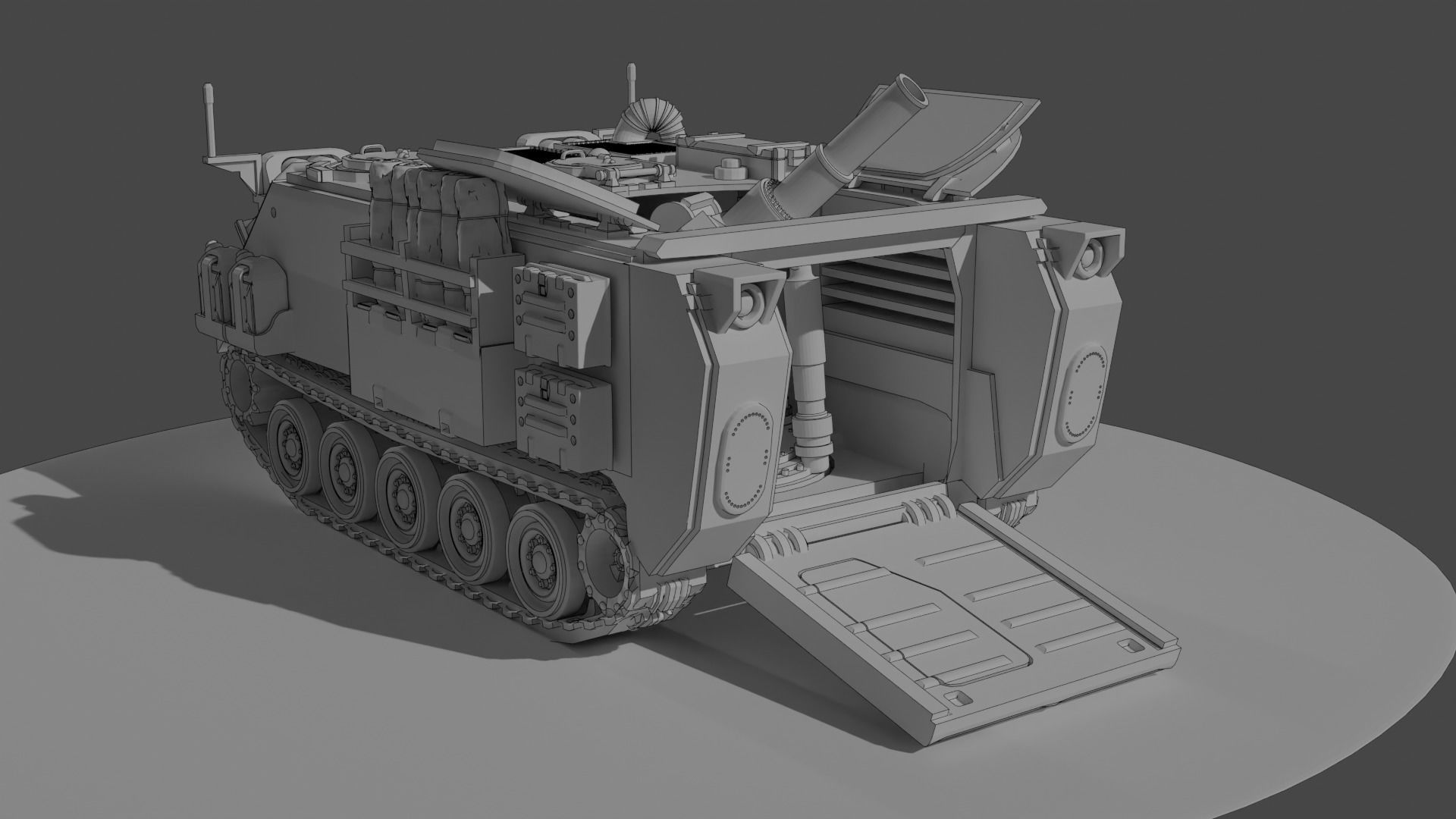 IDF Cardom Mortar 3D model 3D printable | CGTrader