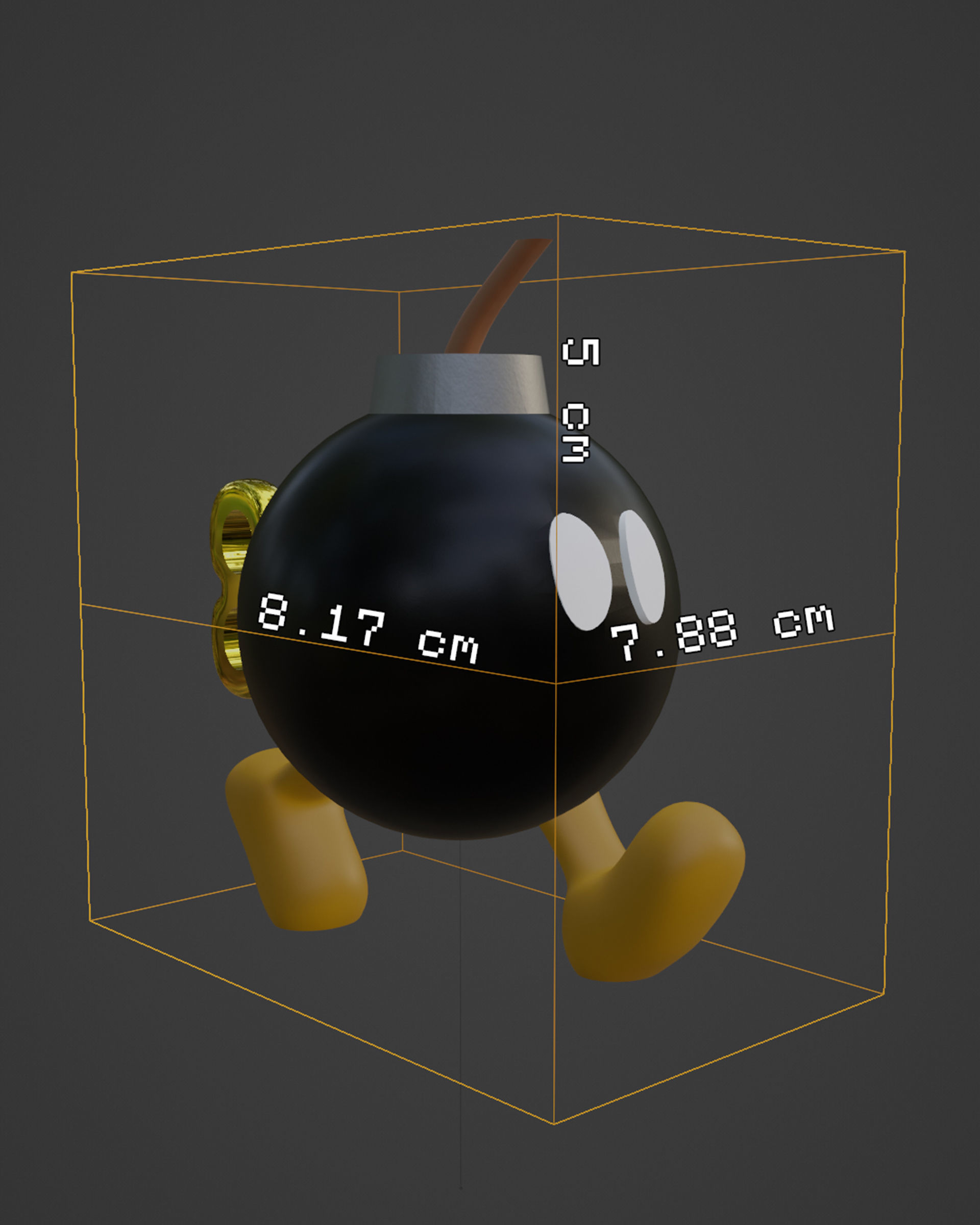 STL BOMB OMB - SUPER MARIO BROS 3D model 3D printable | CGTrader