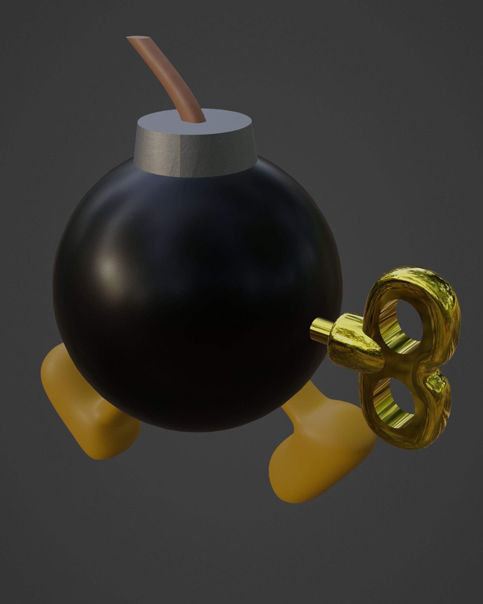 STL BOMB OMB - SUPER MARIO BROS 3D model 3D printable | CGTrader