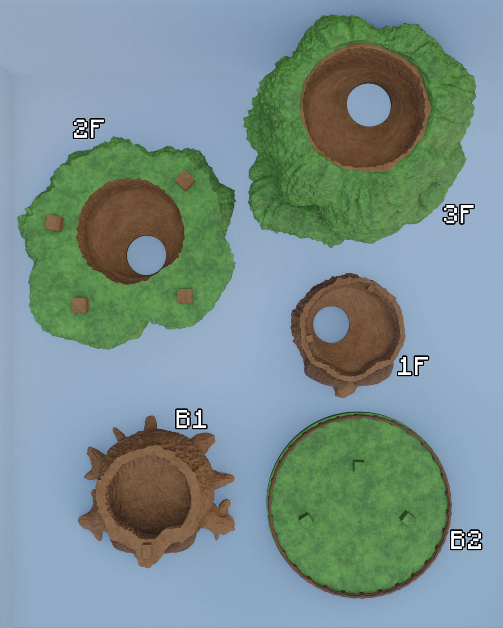 STL DICE TOWER - DEKU TREE 3D model 3D printable | CGTrader