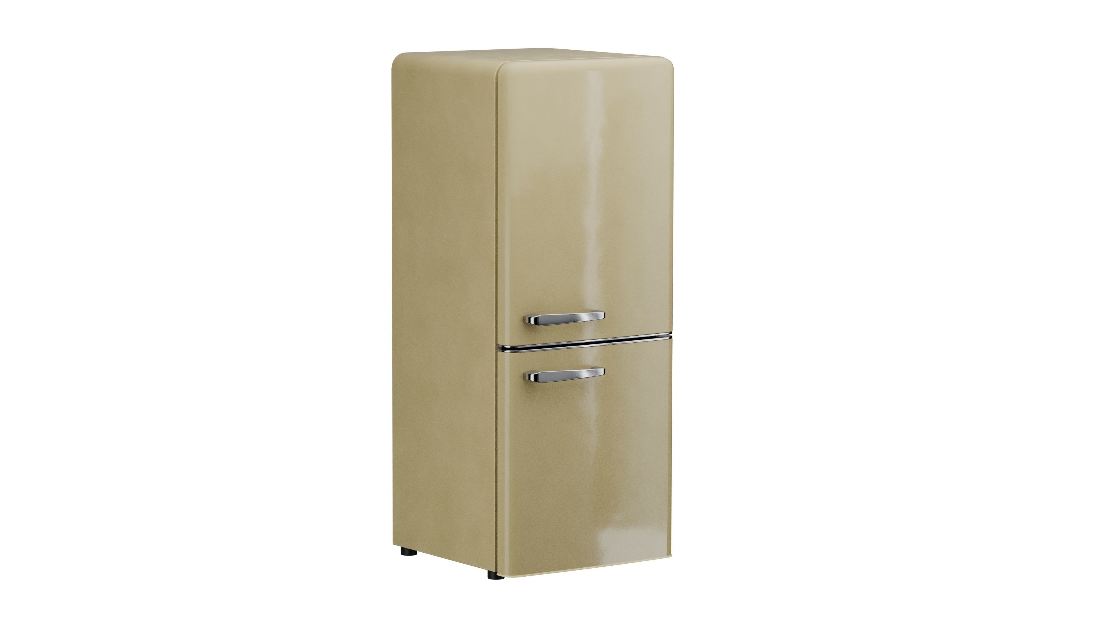 Retro Vintage Fridge Exterior free 3D model | CGTrader
