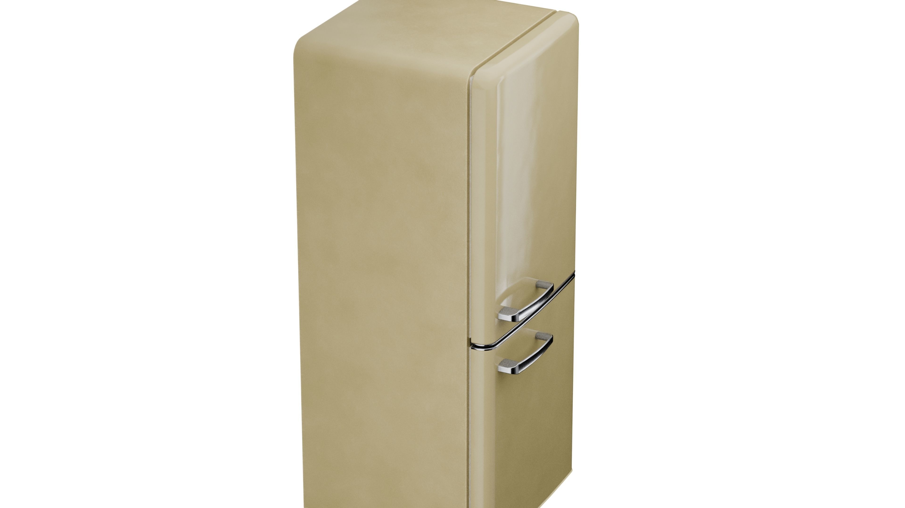 Retro Vintage Fridge Exterior free 3D model | CGTrader