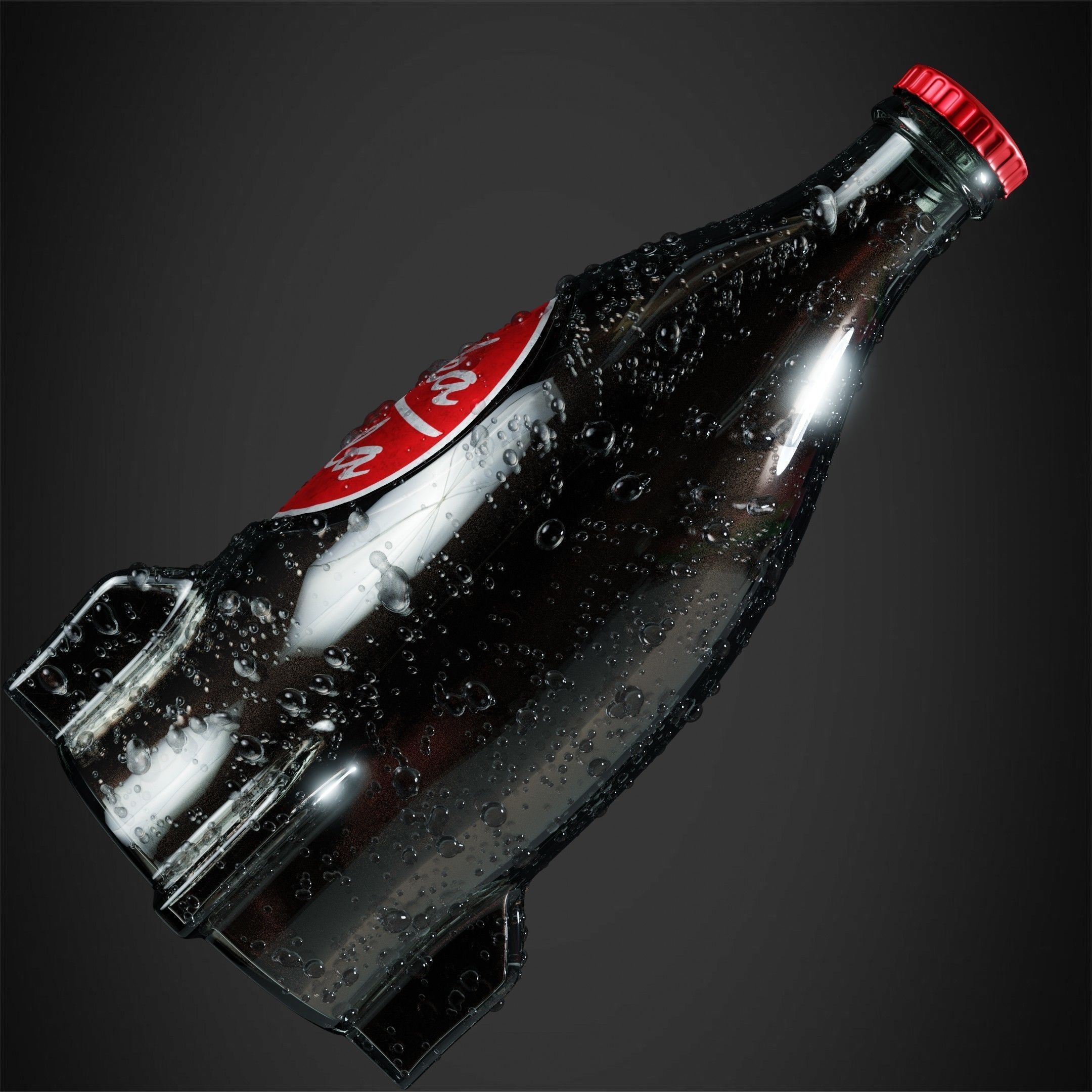 Fallout Nuka-Cola Bottle 3D model 3D printable | CGTrader