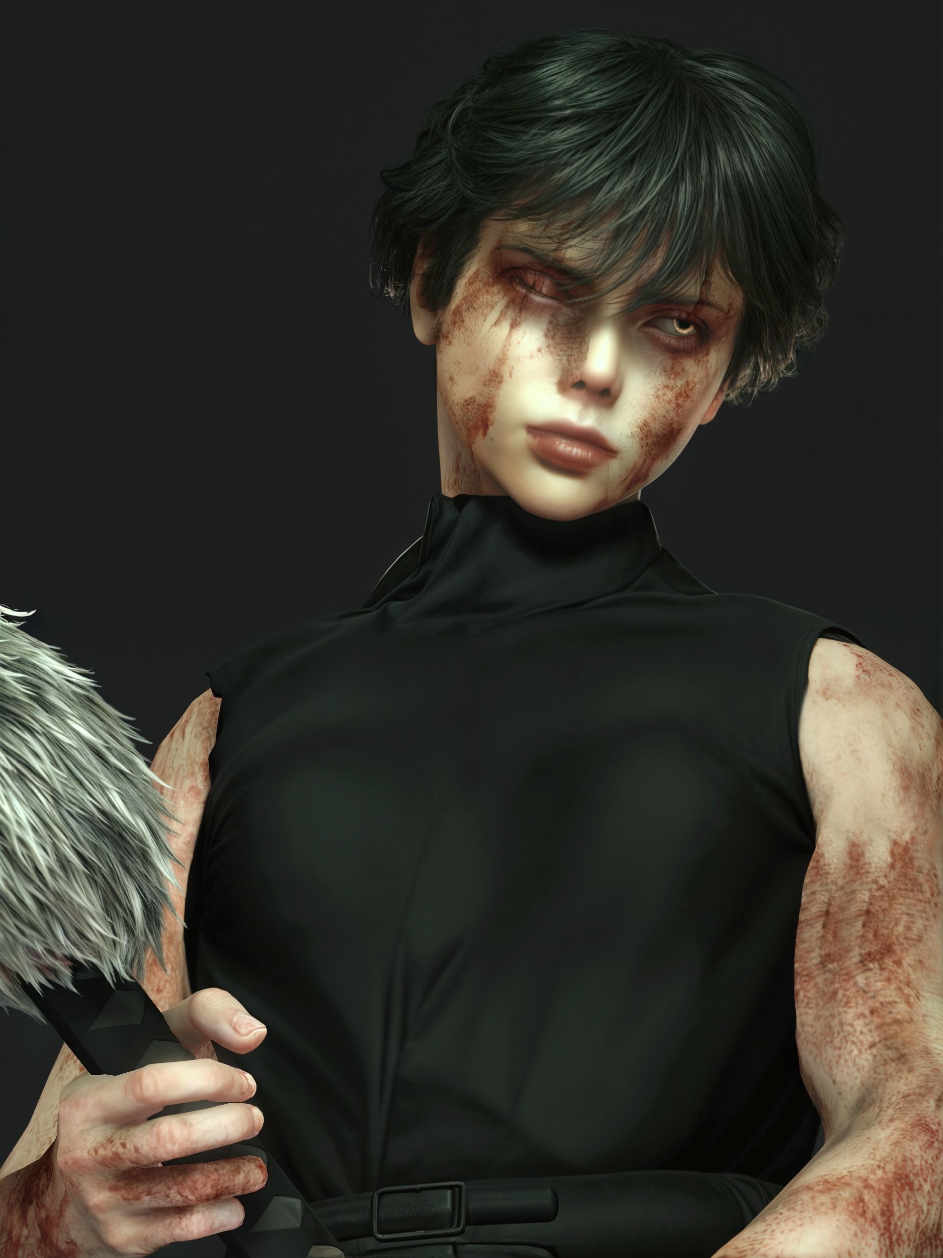 Maki Zenin 3D model rigged | CGTrader