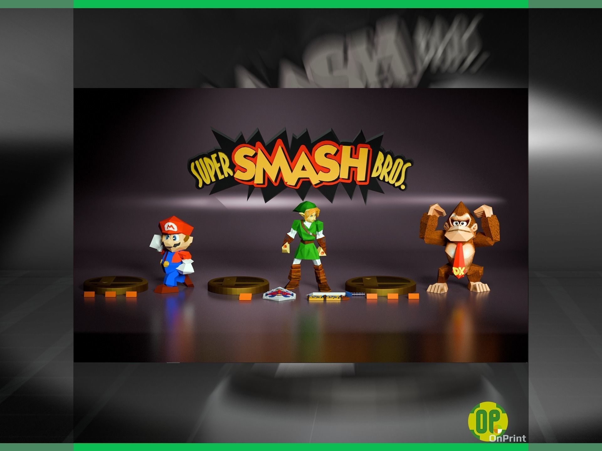 DONKEY KONG - Smash Bros 64 - 3D Model - Printable 3D model 3D ...