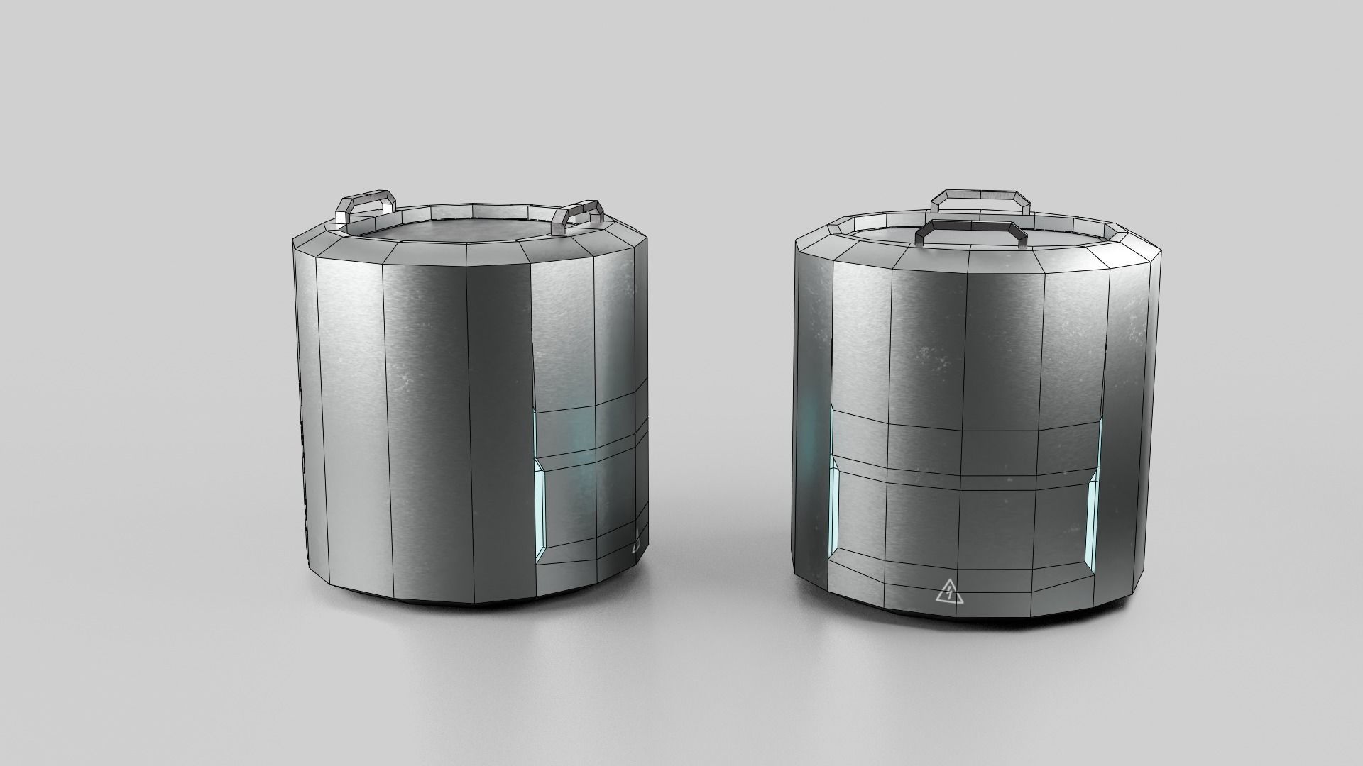 Low Poly Scifi Battery Pack free VR / AR / low-poly 3D model | CGTrader