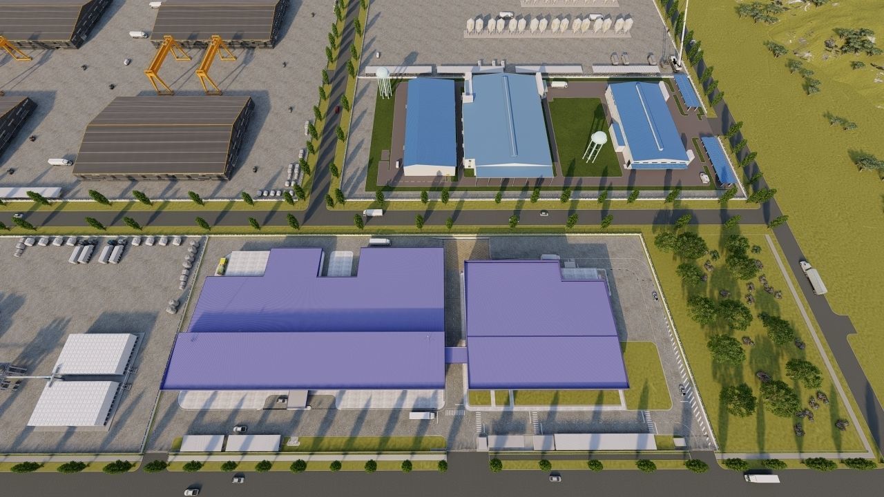 Industrial Factory-Factory building 3D model animated rigged | CGTrader
