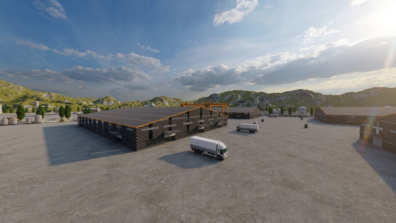 Industrial Factory-Factory building 3D model animated rigged | CGTrader