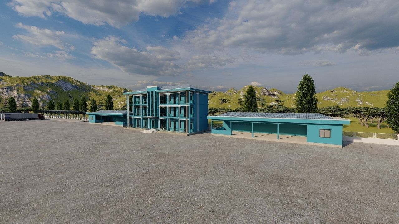 Industrial Factory-Factory building 3D model animated rigged | CGTrader