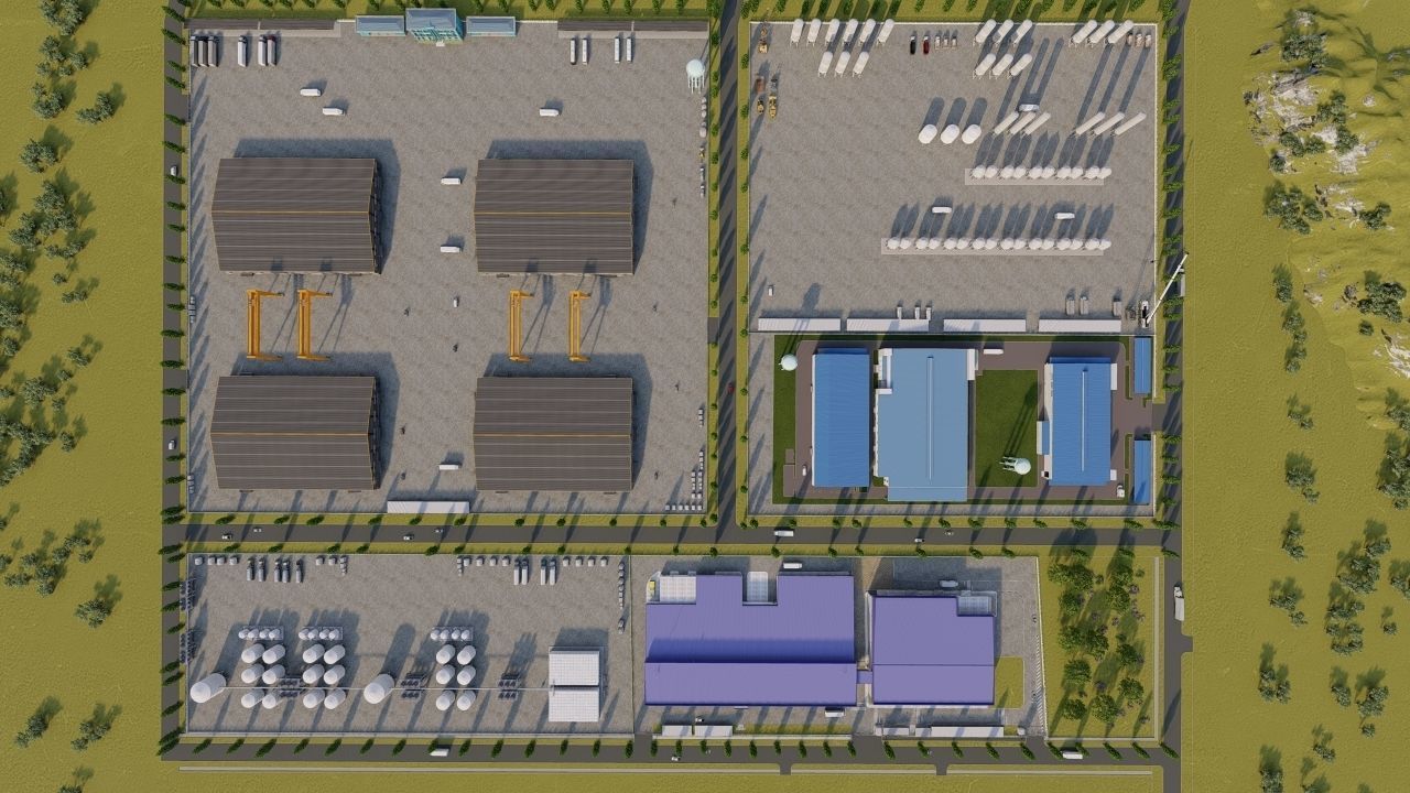 Industrial Factory-Factory building 3D model animated rigged | CGTrader