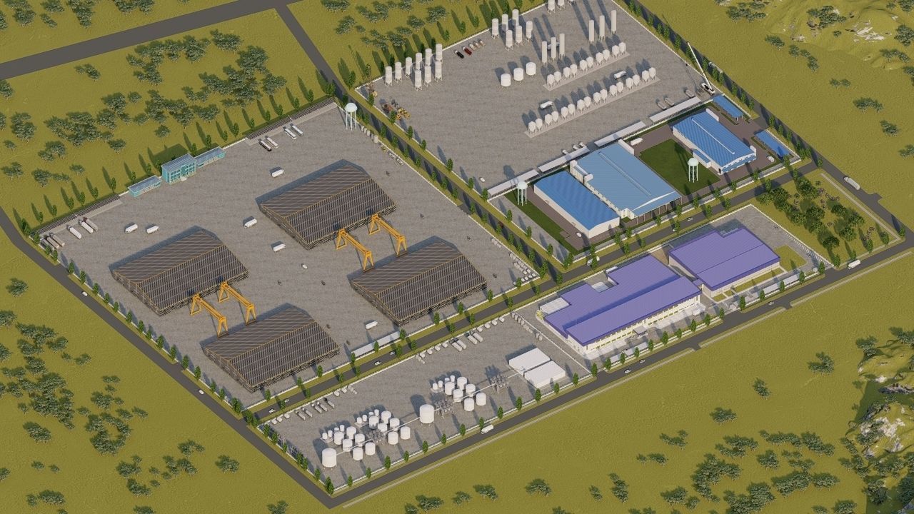 Industrial Factory-Factory building 3D model animated rigged | CGTrader