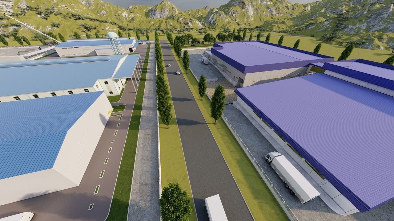Industrial Factory-Factory building 3D model animated rigged | CGTrader