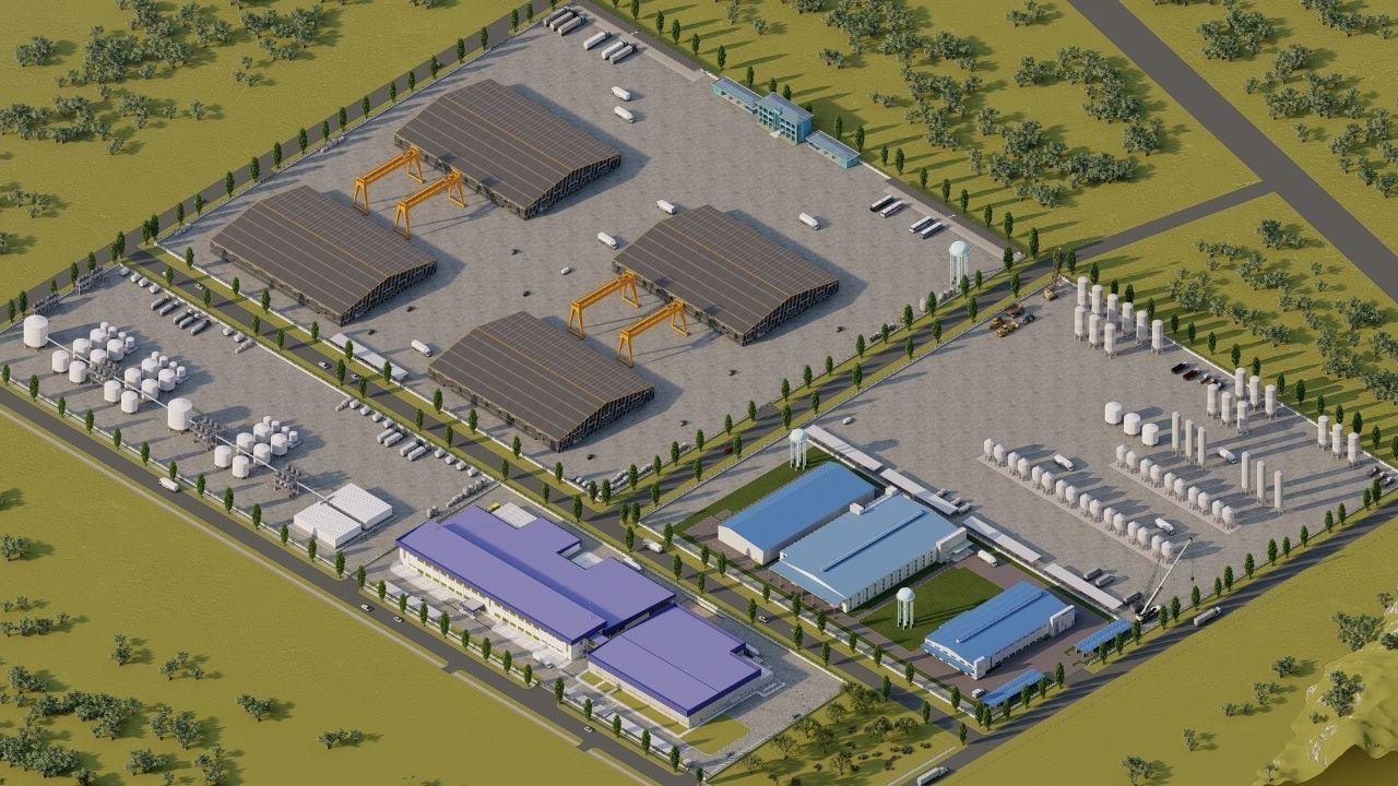 Industrial Factory-Factory building 3D model animated rigged | CGTrader