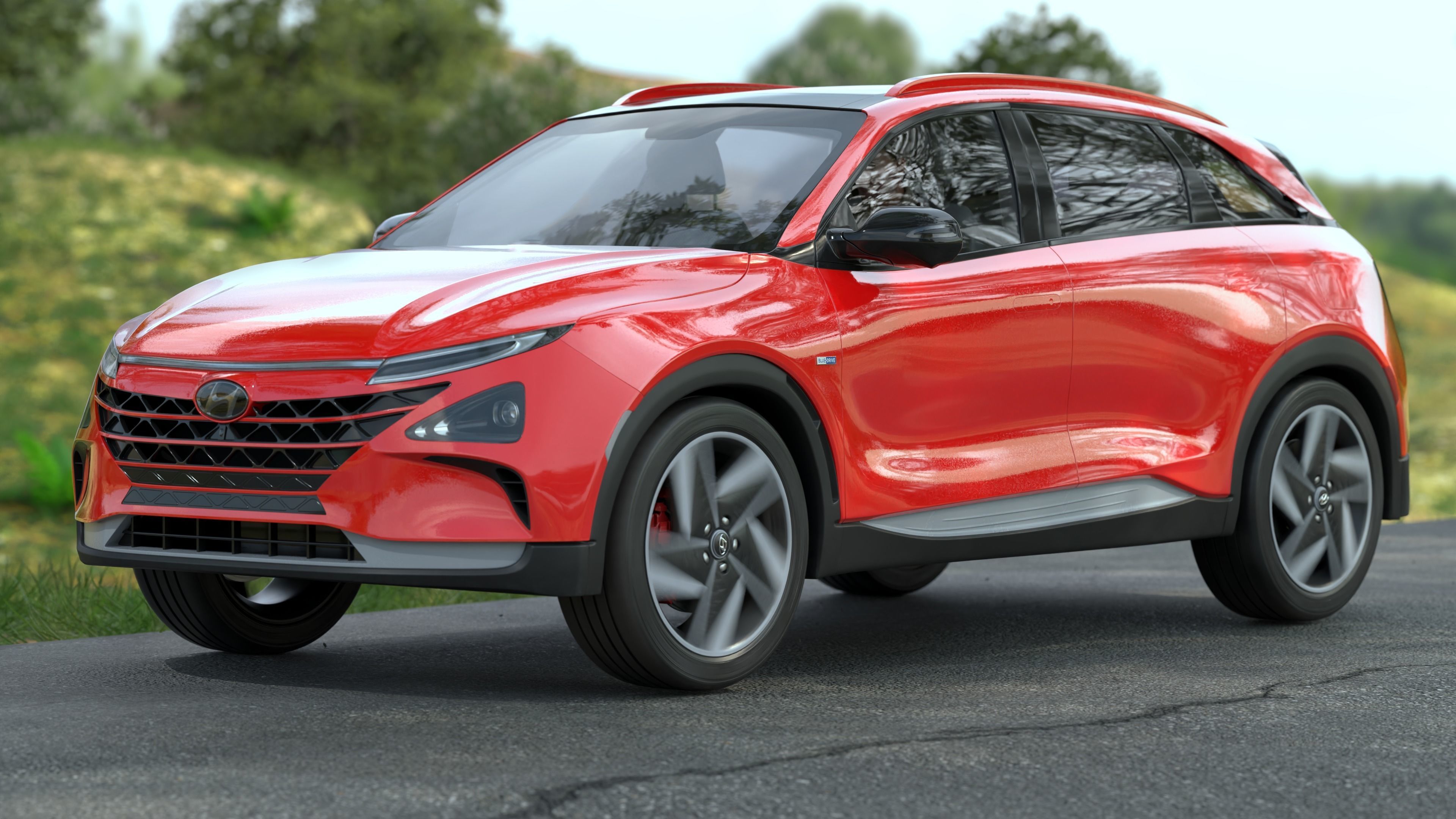 Hyundai Nexo Hydrogen Car 3d Model Cgtrader