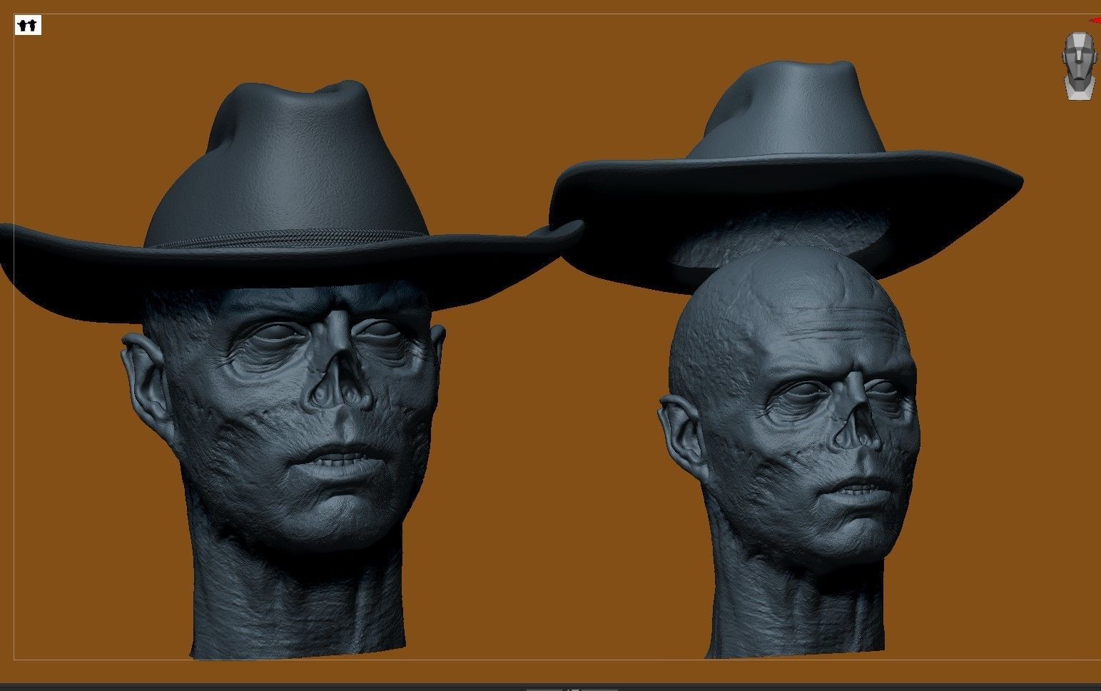 Fallout-The Ghoul Head 3D model 3D printable | CGTrader