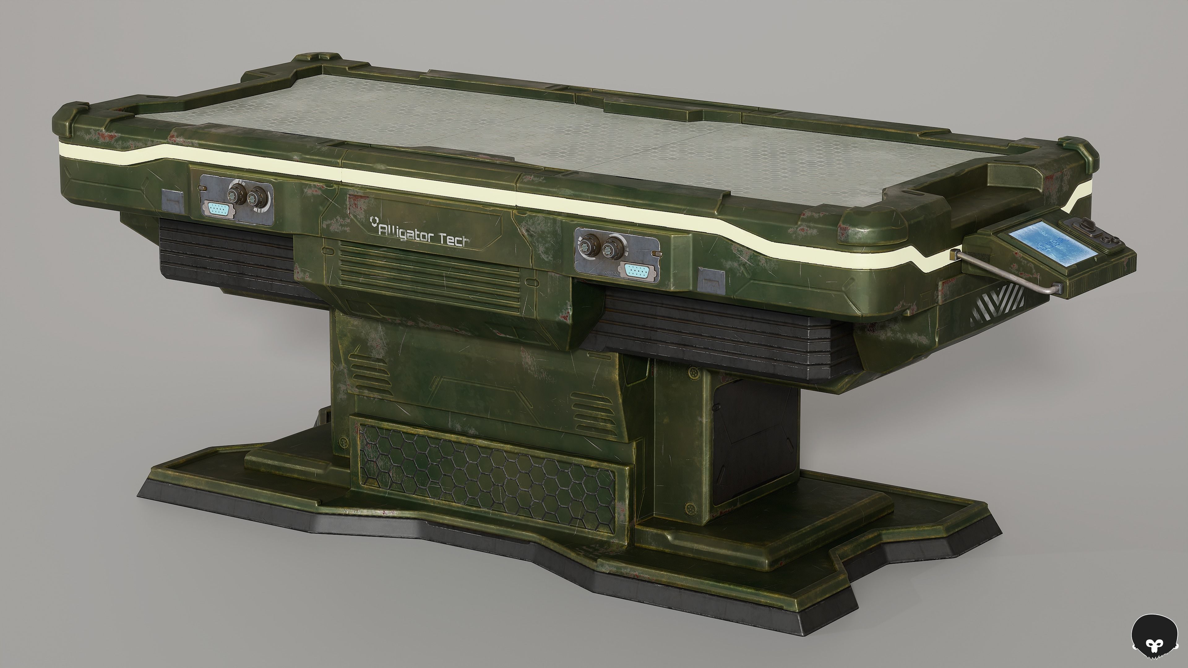 3D model Scifi Table VR / AR / low-poly | CGTrader