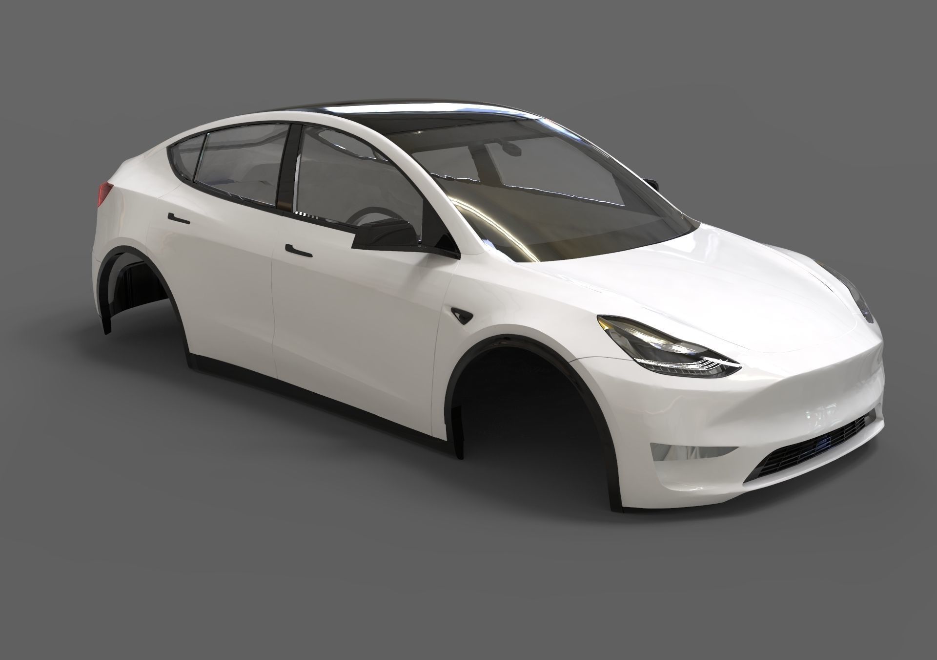 Tesla model y Rc body shell 3D model 3D printable | CGTrader