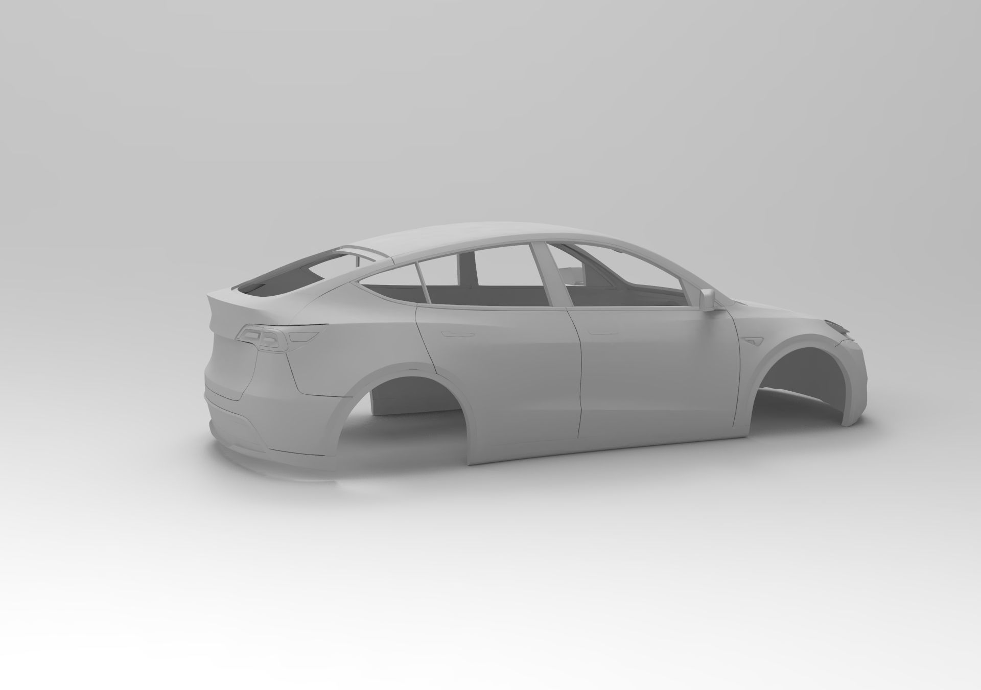 Tesla model y Rc body shell 3D model 3D printable | CGTrader