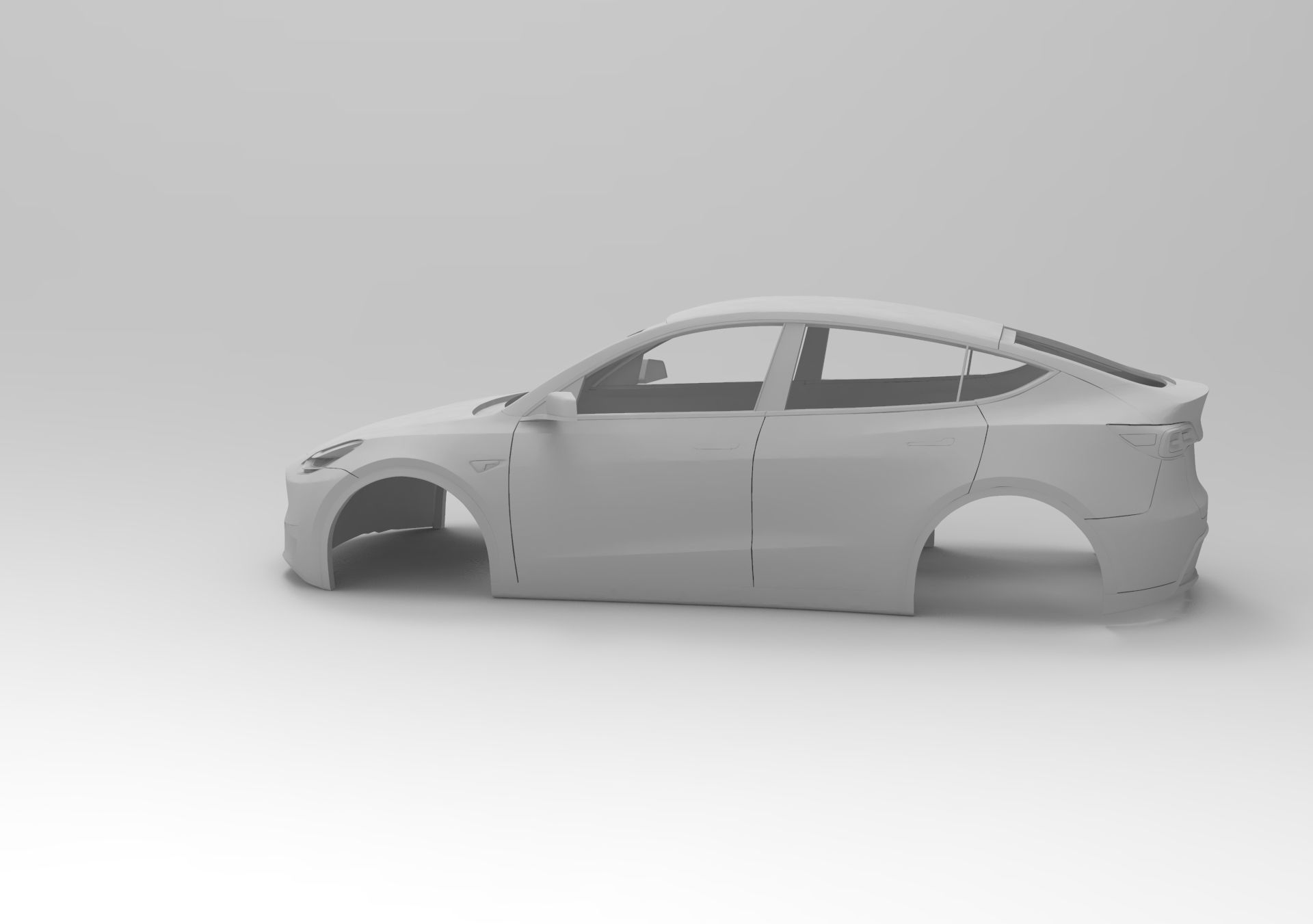 Tesla model y Rc body shell 3D model 3D printable | CGTrader
